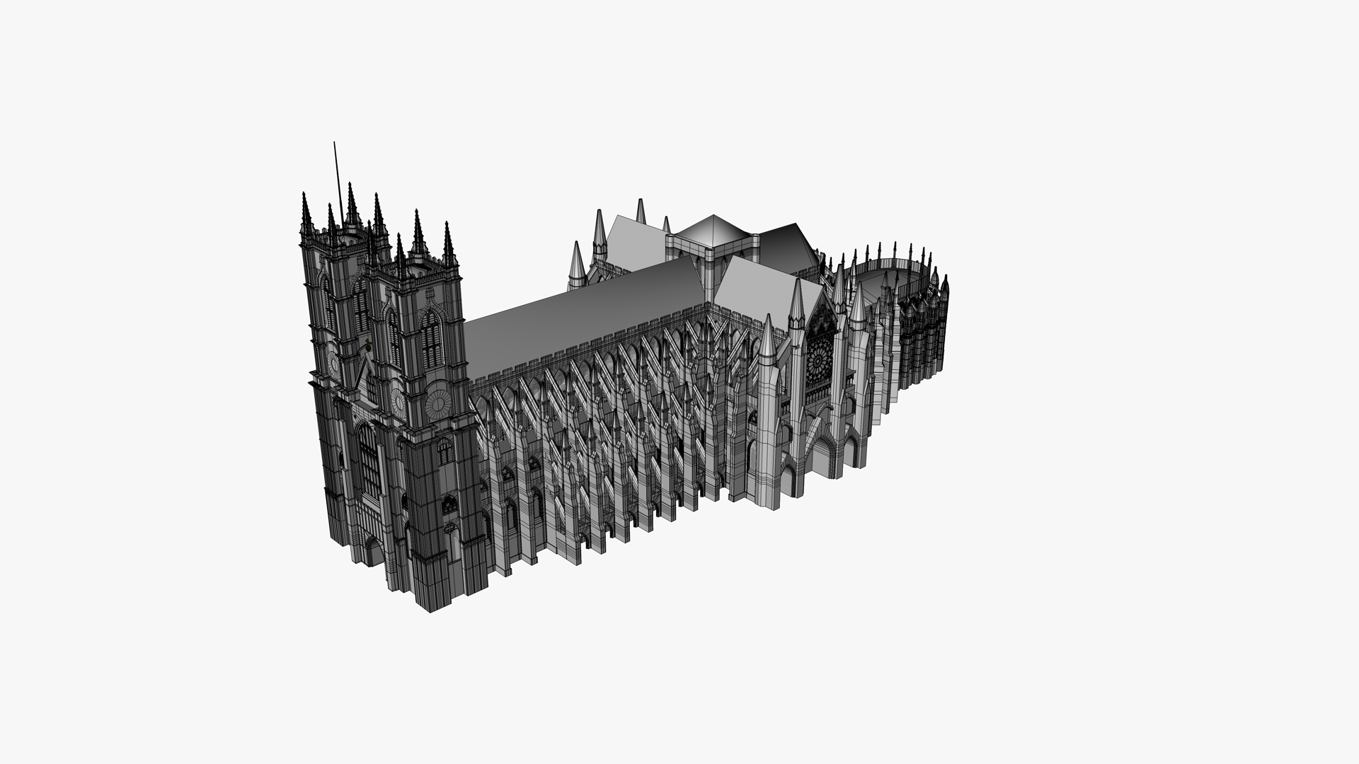 3D Westminster Abbey - TurboSquid 2064941