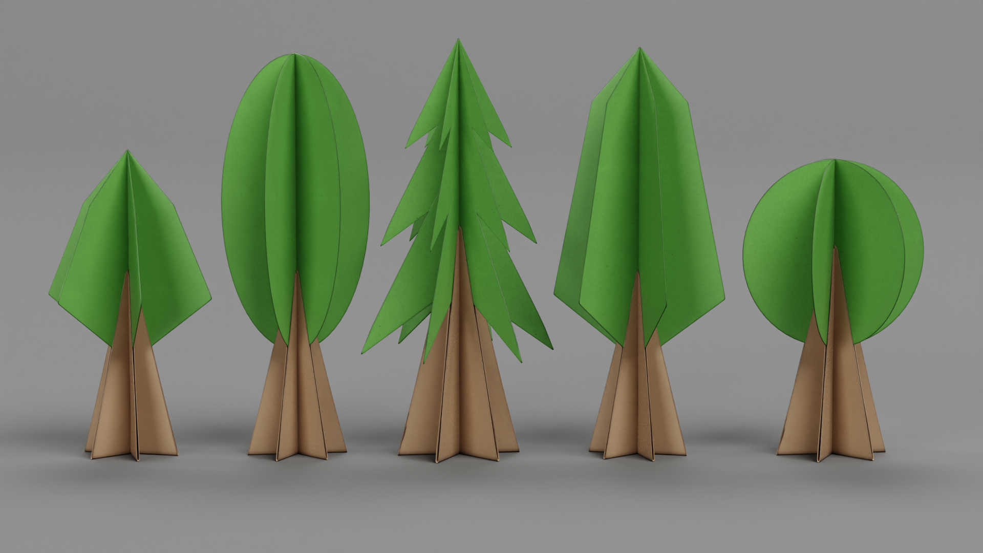 Paper Trees 3D Model - TurboSquid 2184846