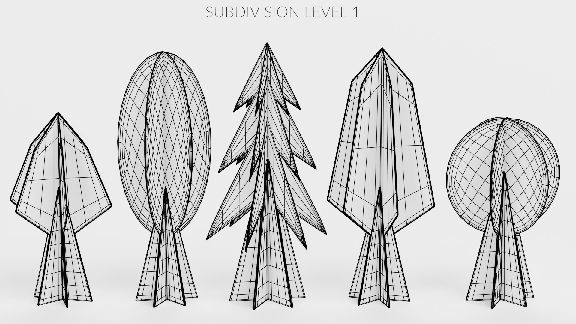 Paper Trees 3D Model - TurboSquid 2184846