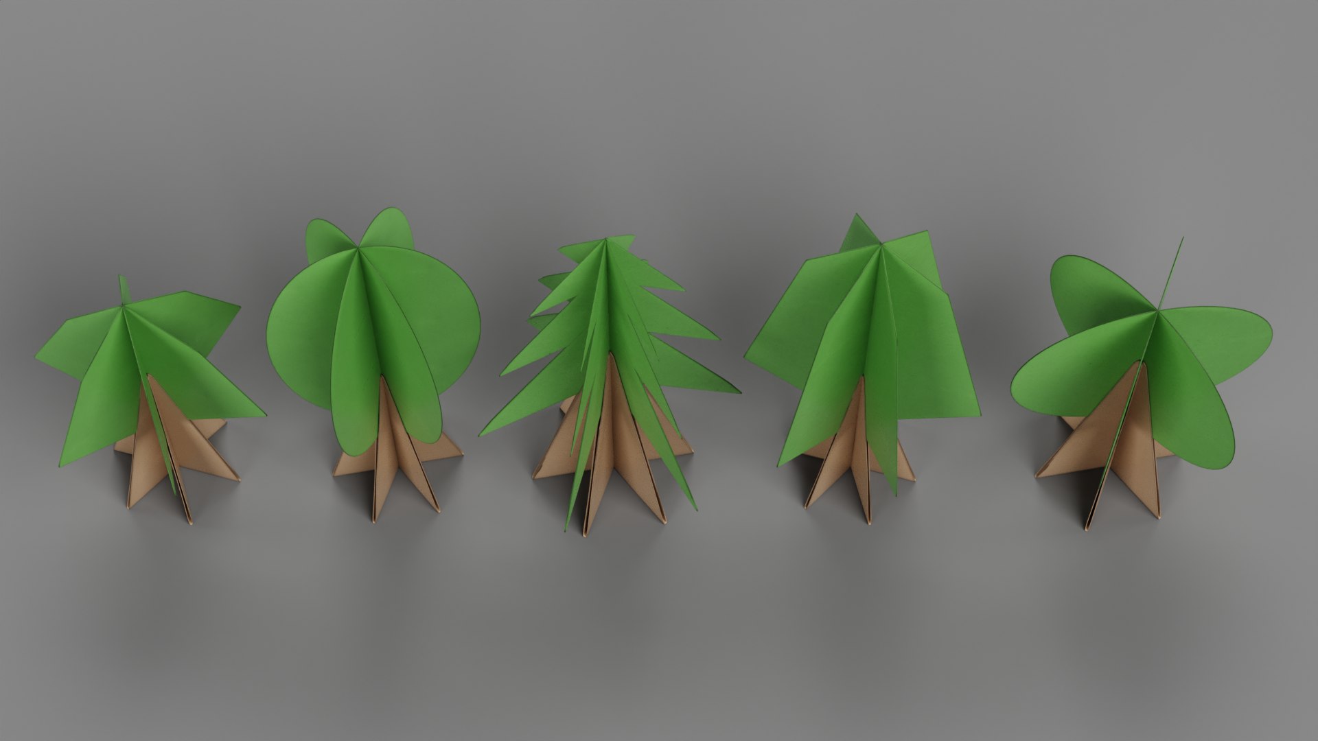 Paper Trees 3D Model - TurboSquid 2184846