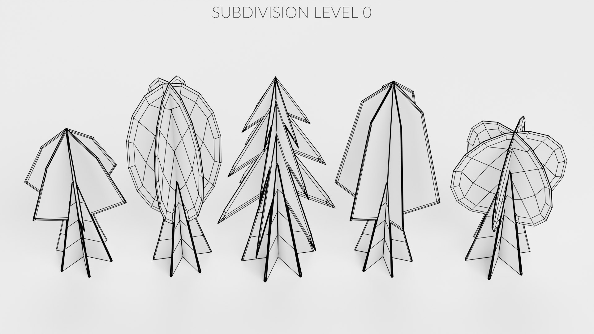 Paper Trees 3D Model - TurboSquid 2184846