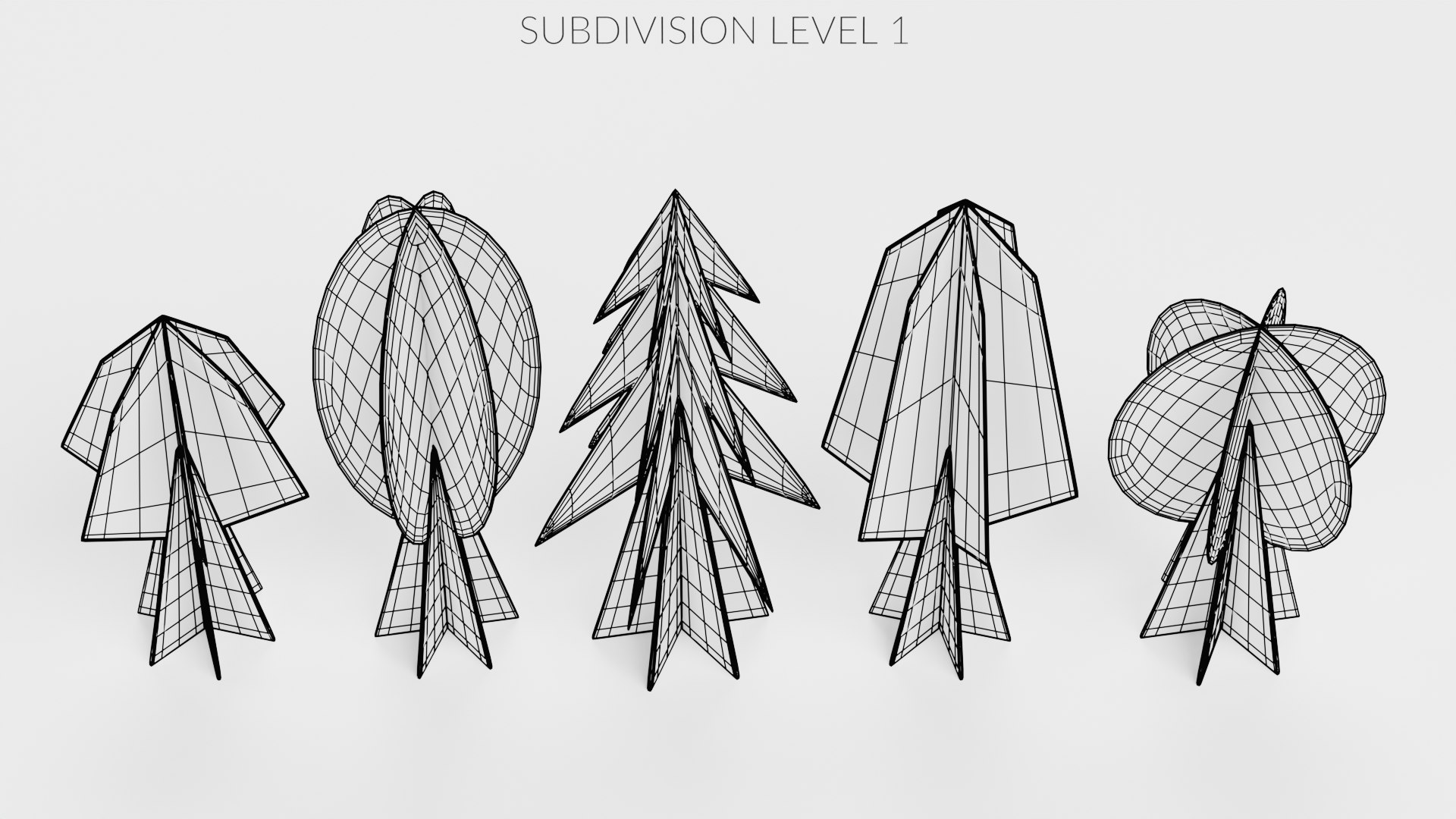 Paper Trees 3D Model - TurboSquid 2184846
