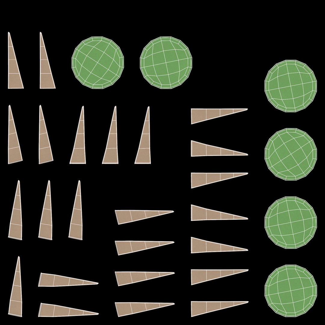 Paper Trees 3D Model - TurboSquid 2184846