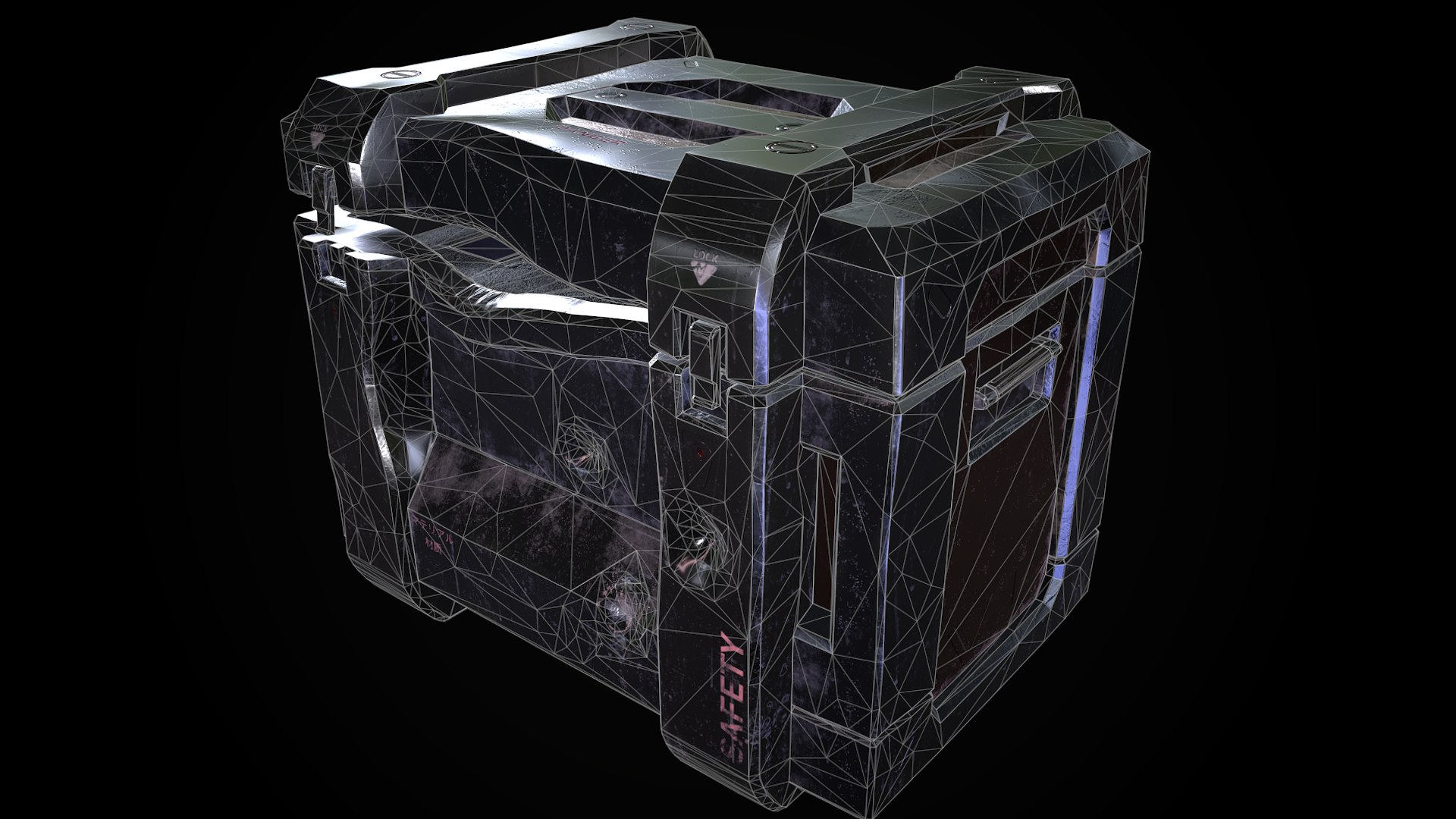 3D Sci-fi Chest - TurboSquid 1659128