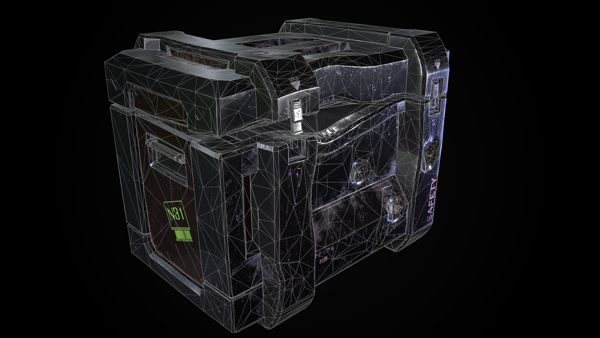 3D Sci-fi Chest - TurboSquid 1659128