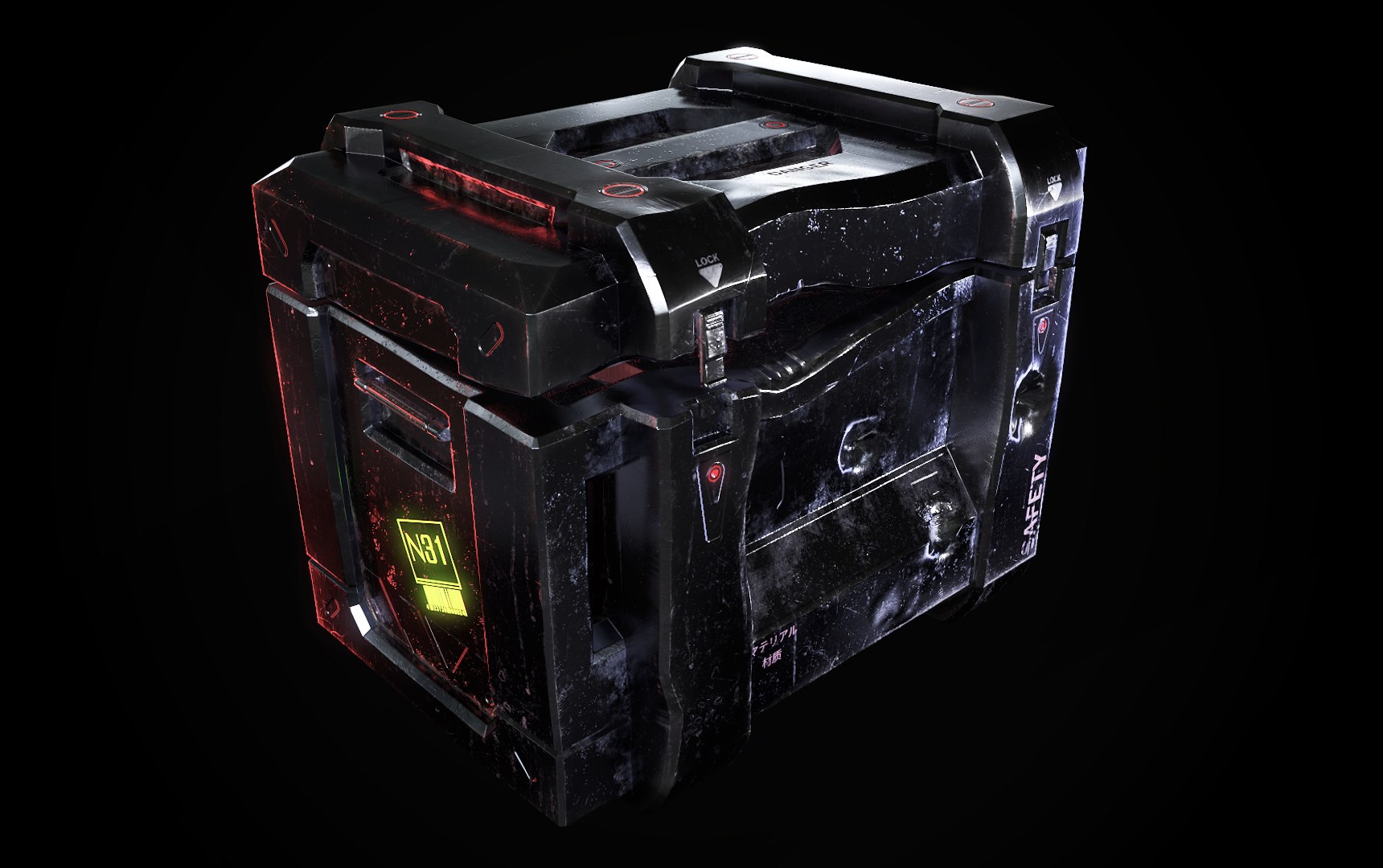 3D Sci-fi Chest - TurboSquid 1659128