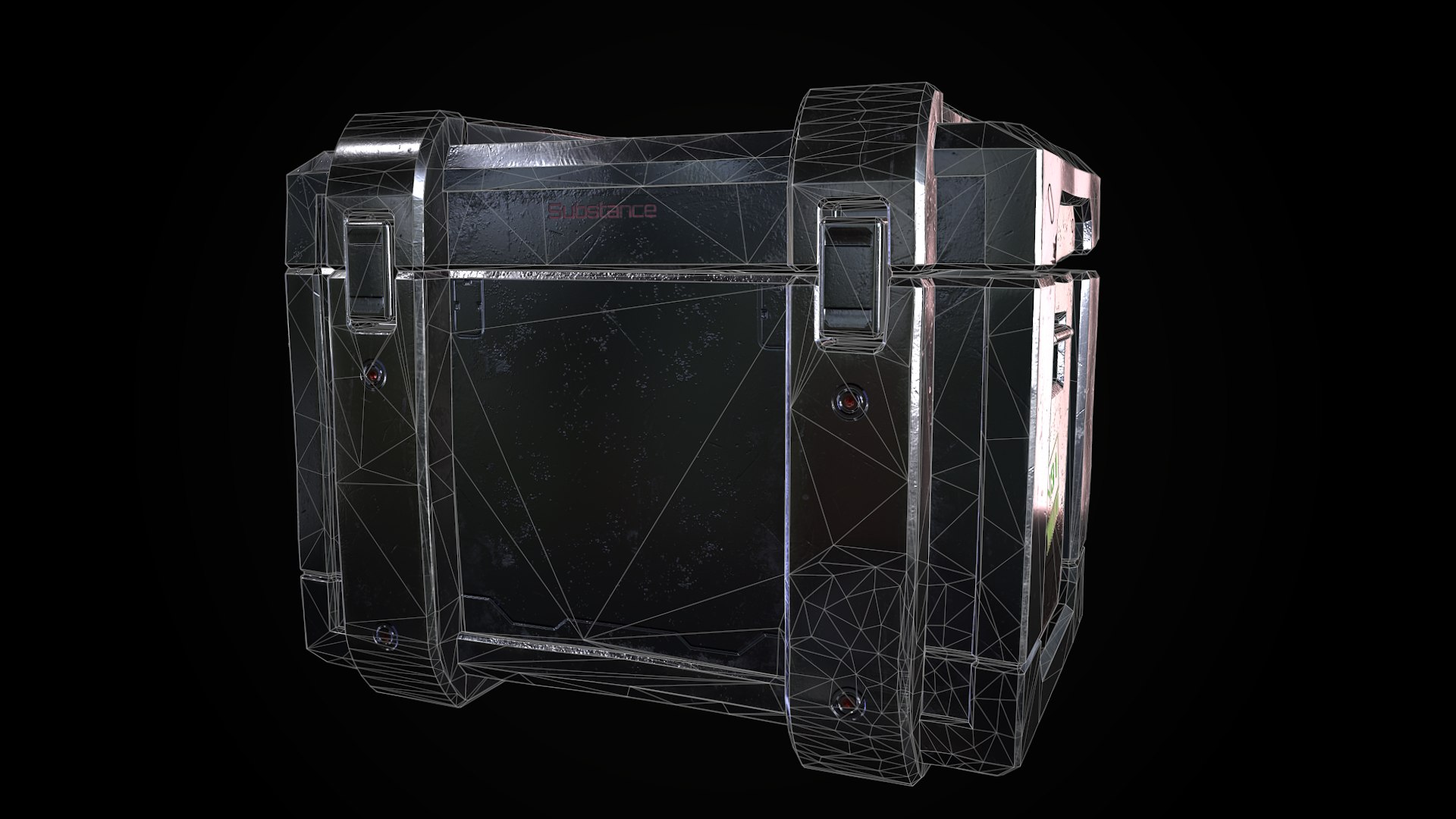 3D Sci-fi Chest - TurboSquid 1659128