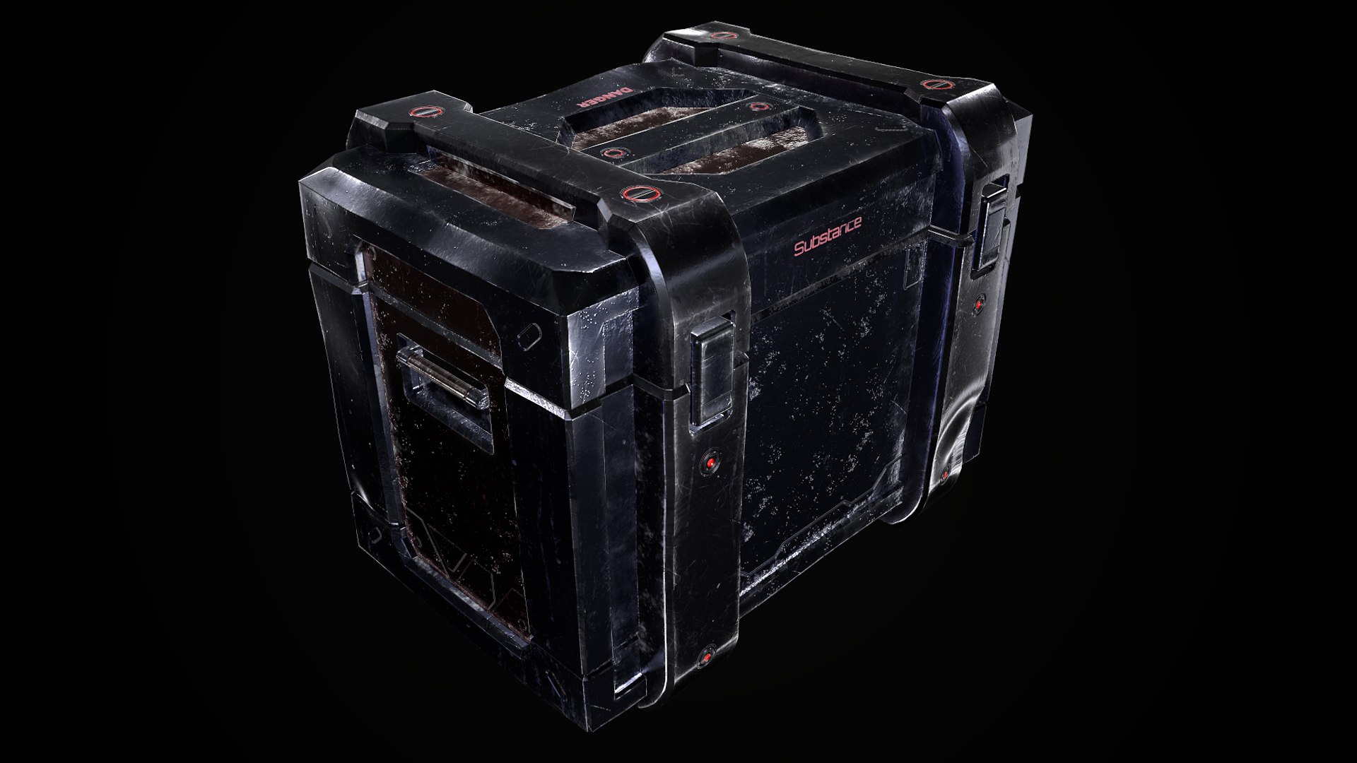 3D Sci-fi Chest - TurboSquid 1659128