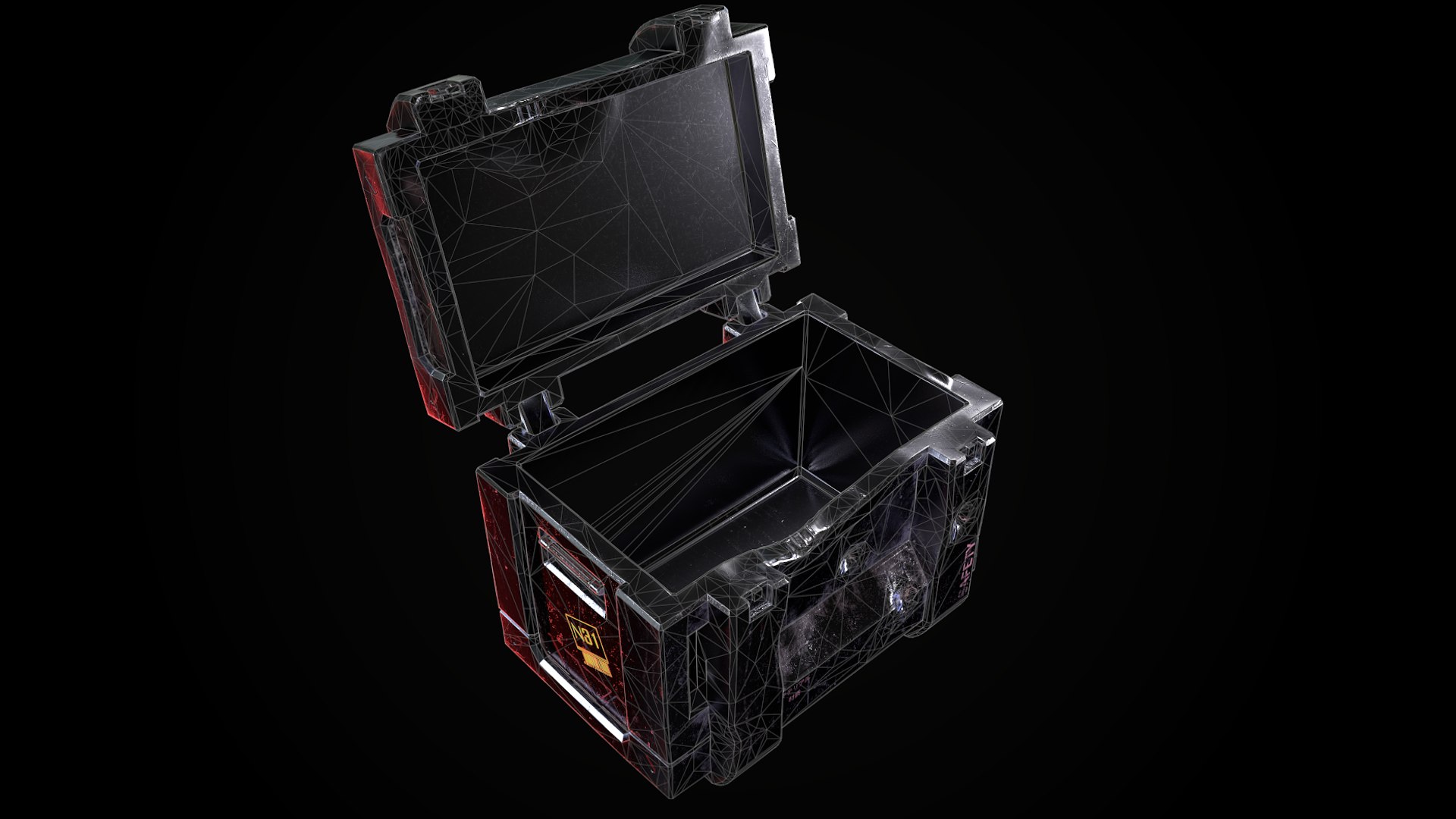 3D Sci-fi Chest - TurboSquid 1659128