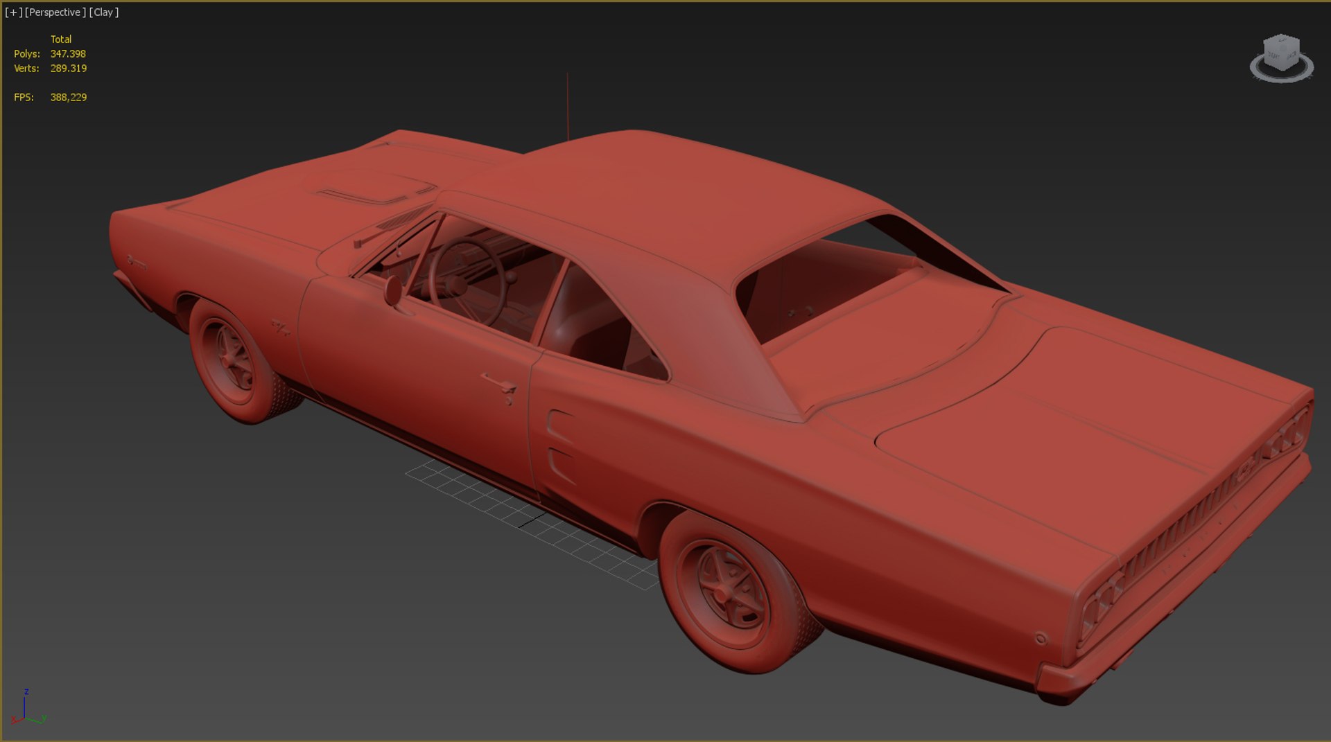1968 Dodge Coronet RT 3D Model - TurboSquid 1942593