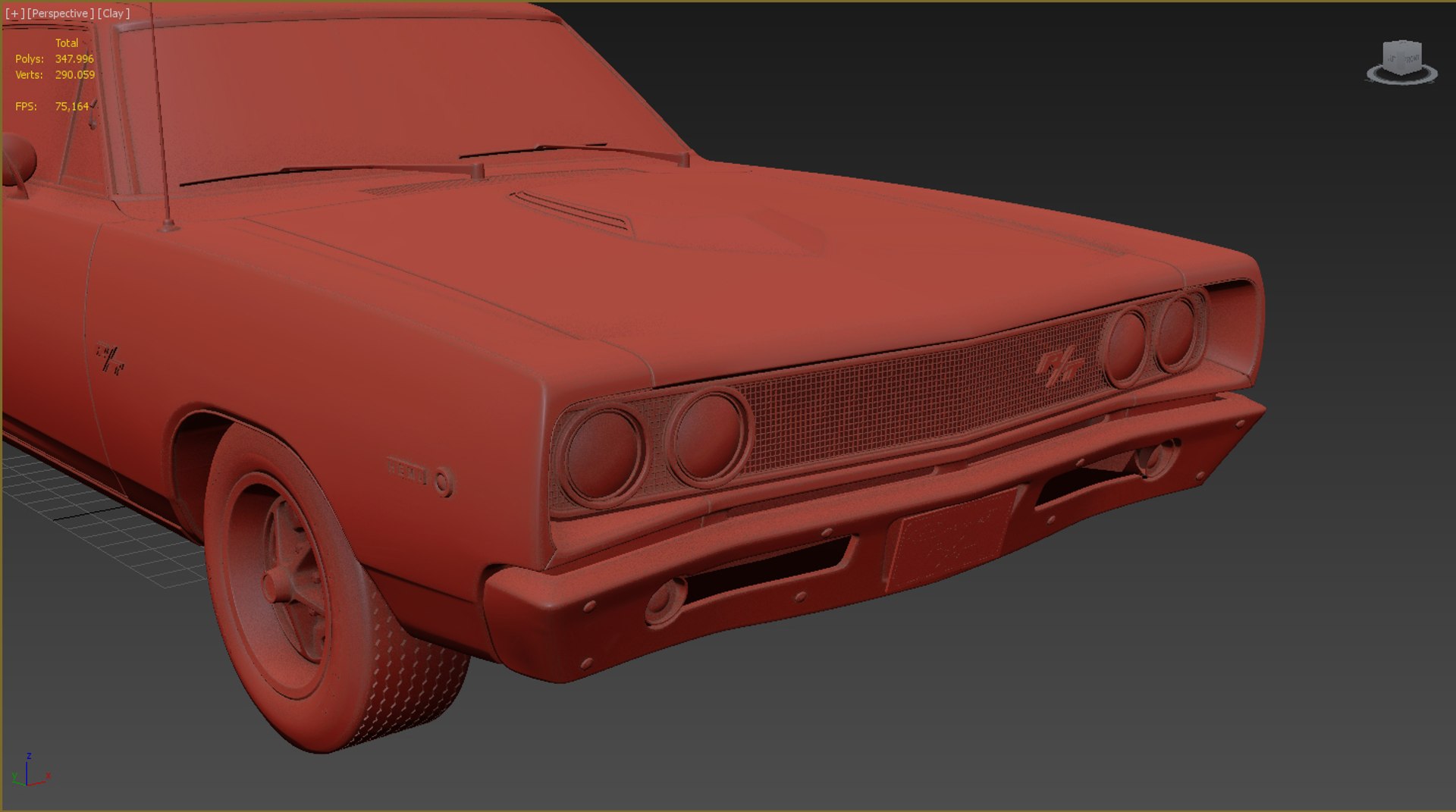 1968 Dodge Coronet RT 3D Model - TurboSquid 1942593