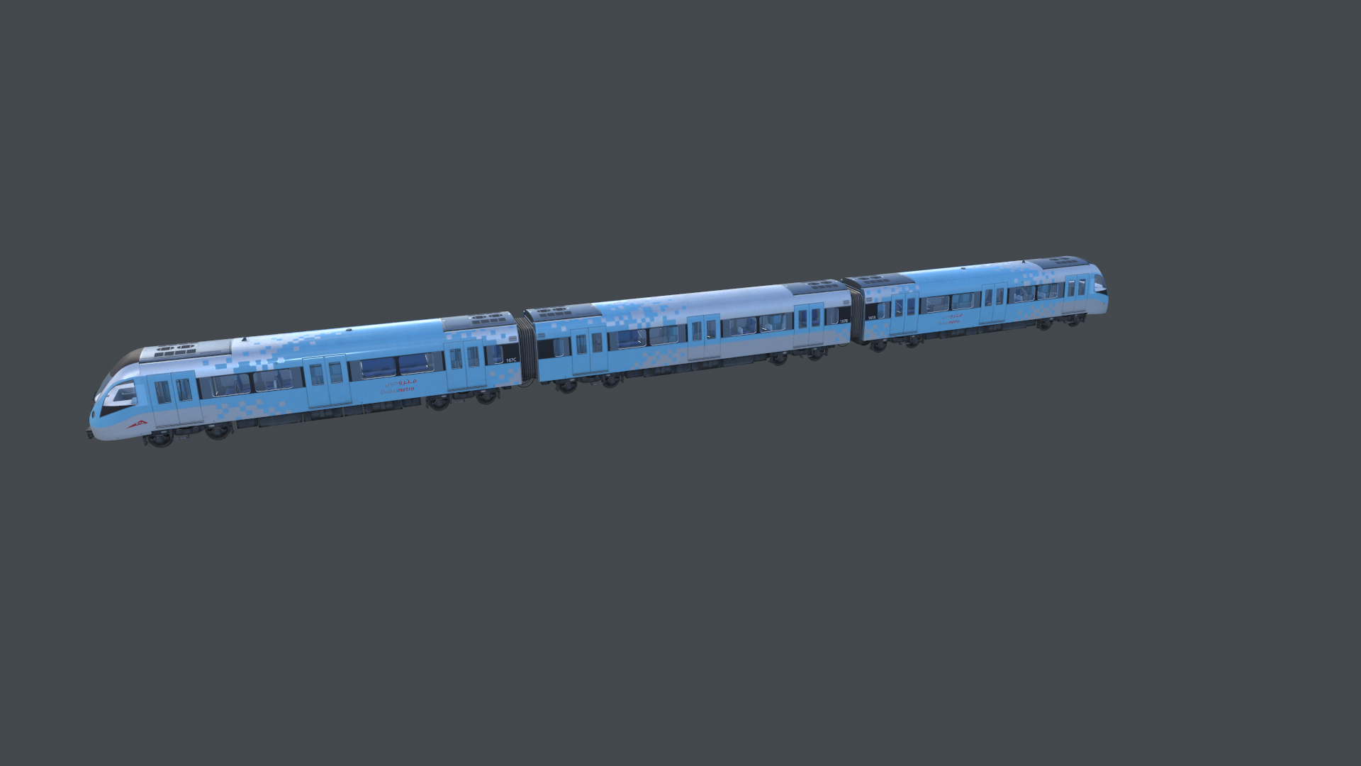 3D Model Train Metro Dubai - TurboSquid 1686064