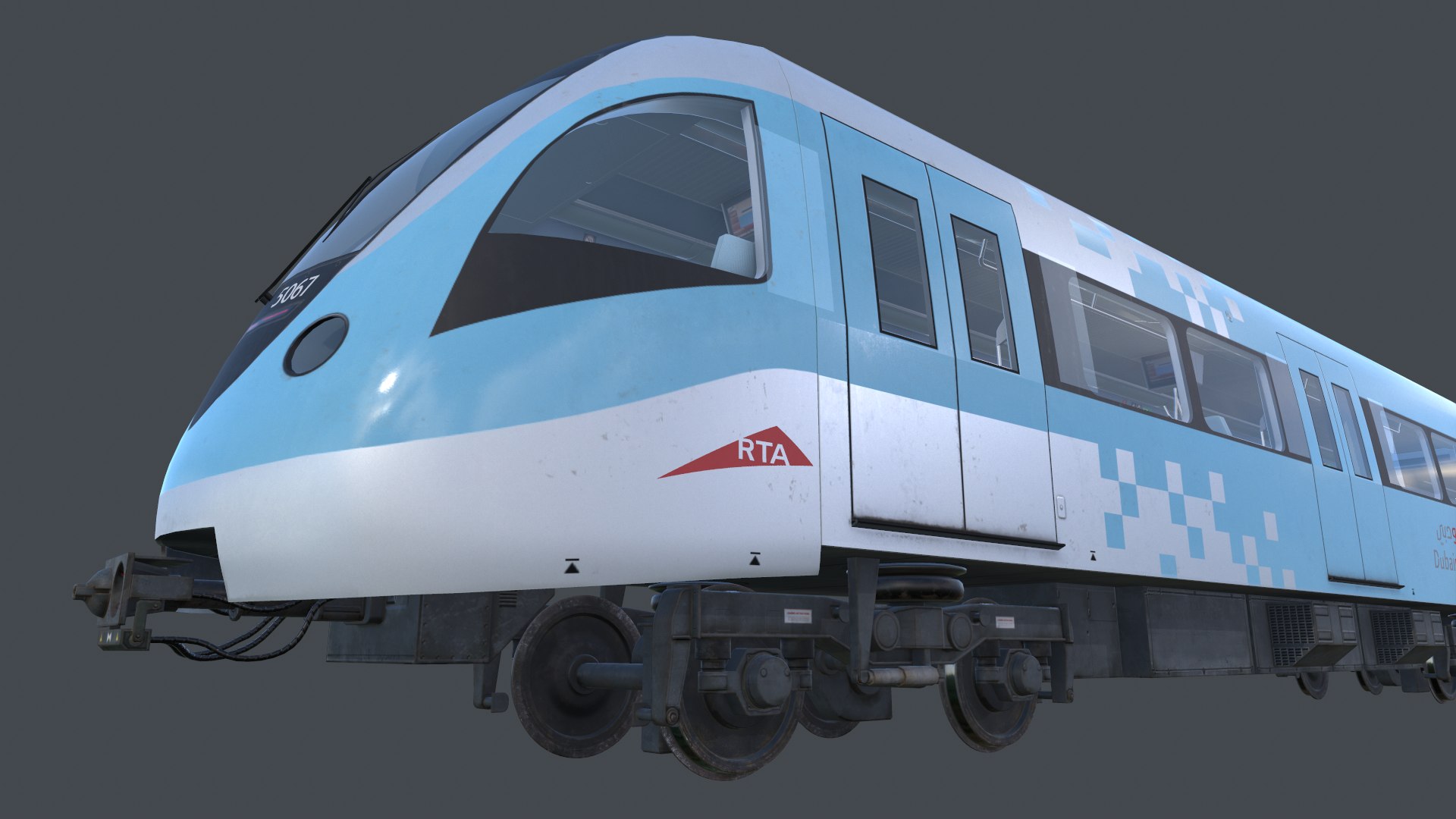 3D Model Train Metro Dubai - TurboSquid 1686064