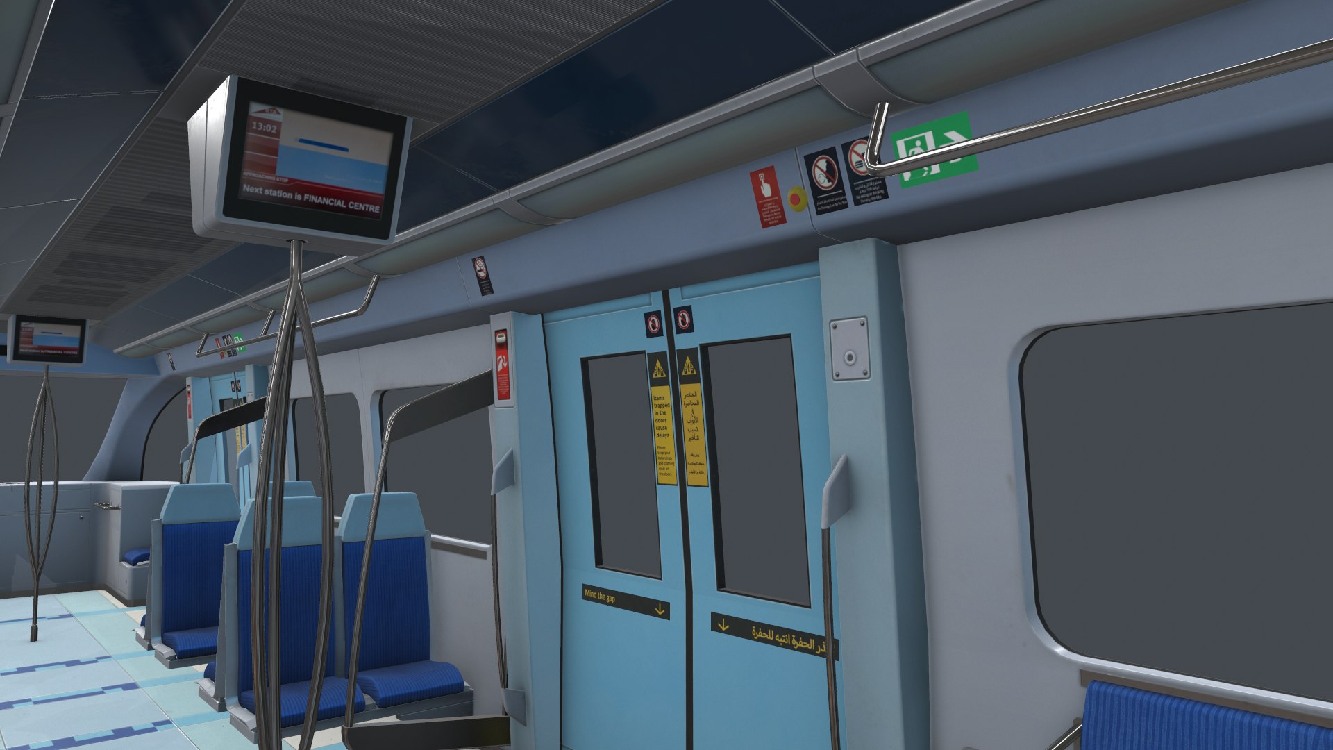 3D Model Train Metro Dubai - TurboSquid 1686064