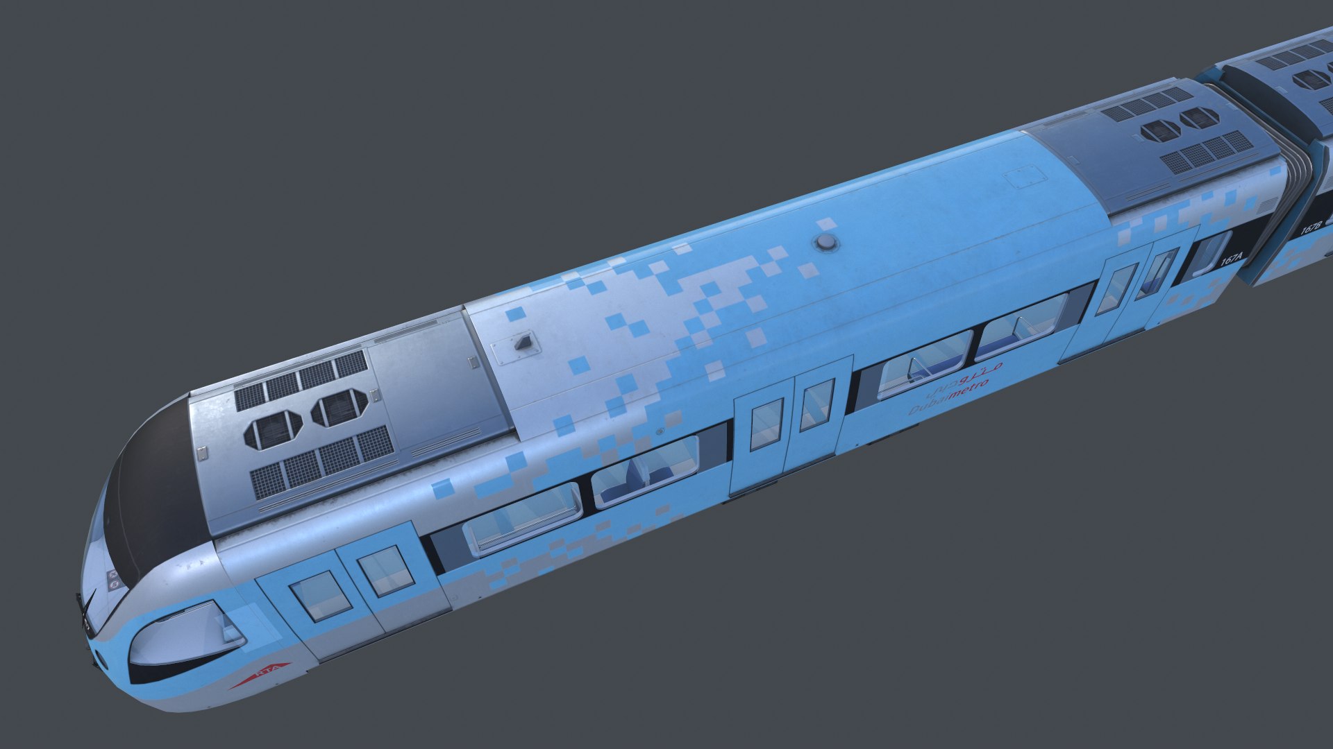 3D Model Train Metro Dubai - TurboSquid 1686064