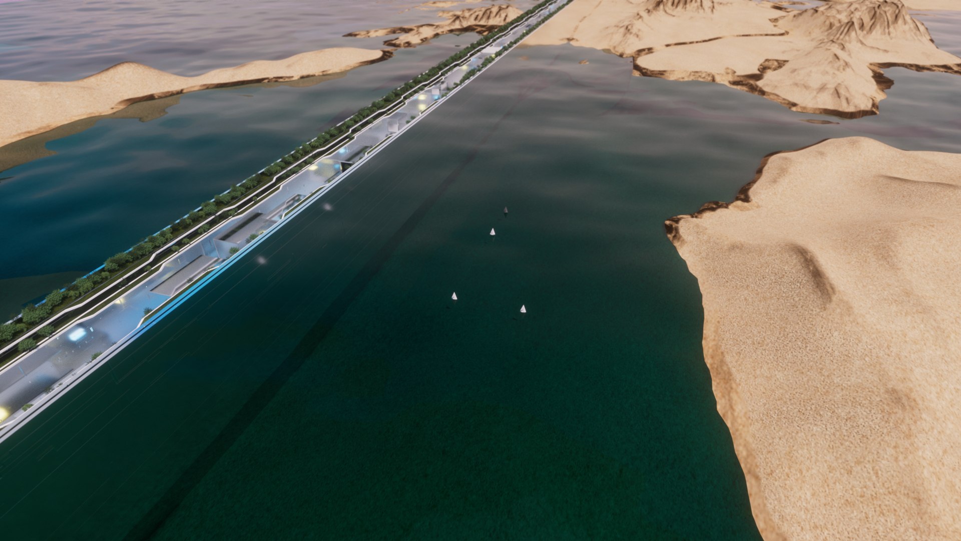 3D The Line City Saudi Arabia NEOM - TurboSquid 2085453