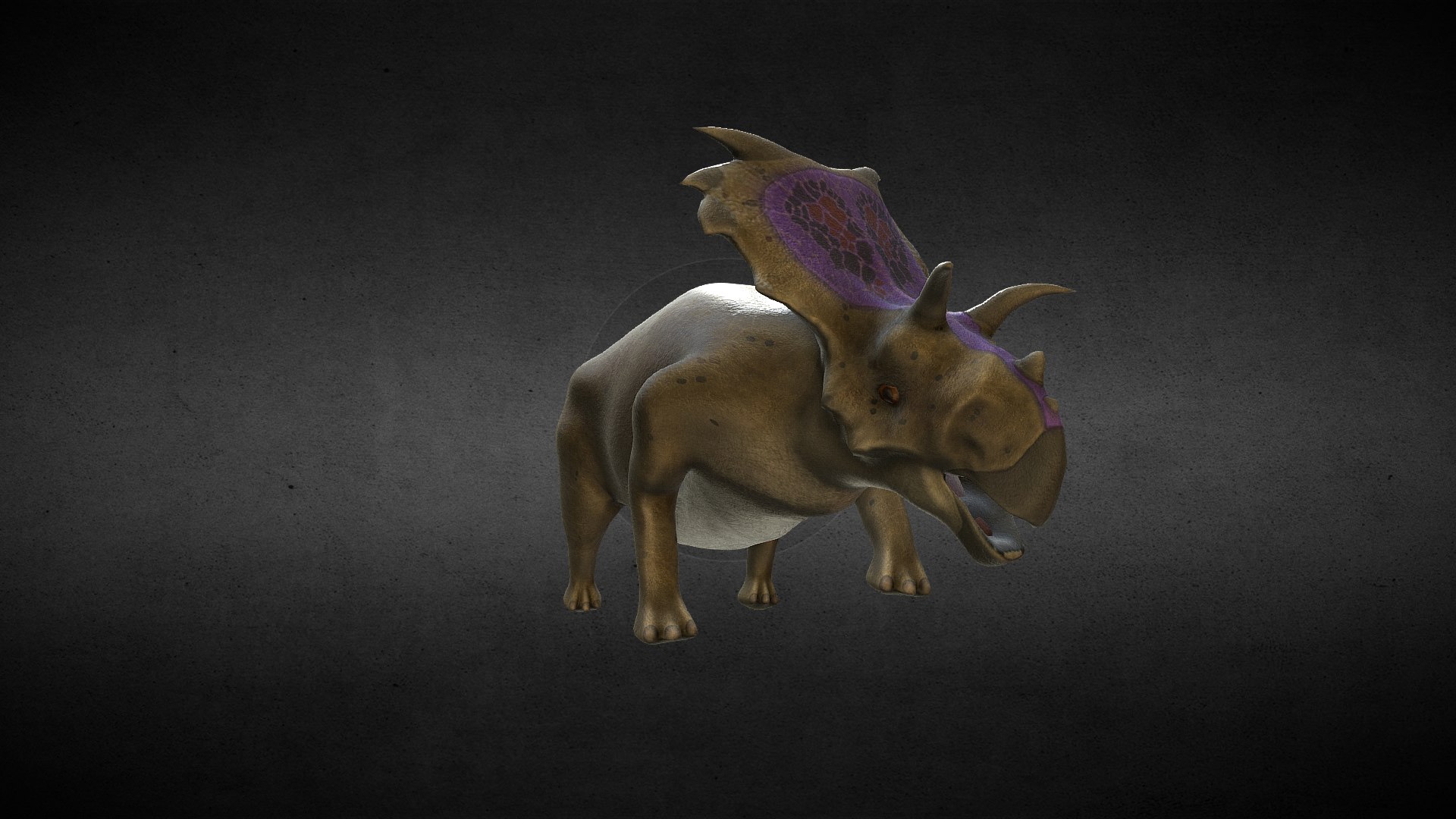 Medusaceratops Jurassic Dinosaur Low-poly 3D Model - TurboSquid 1285412