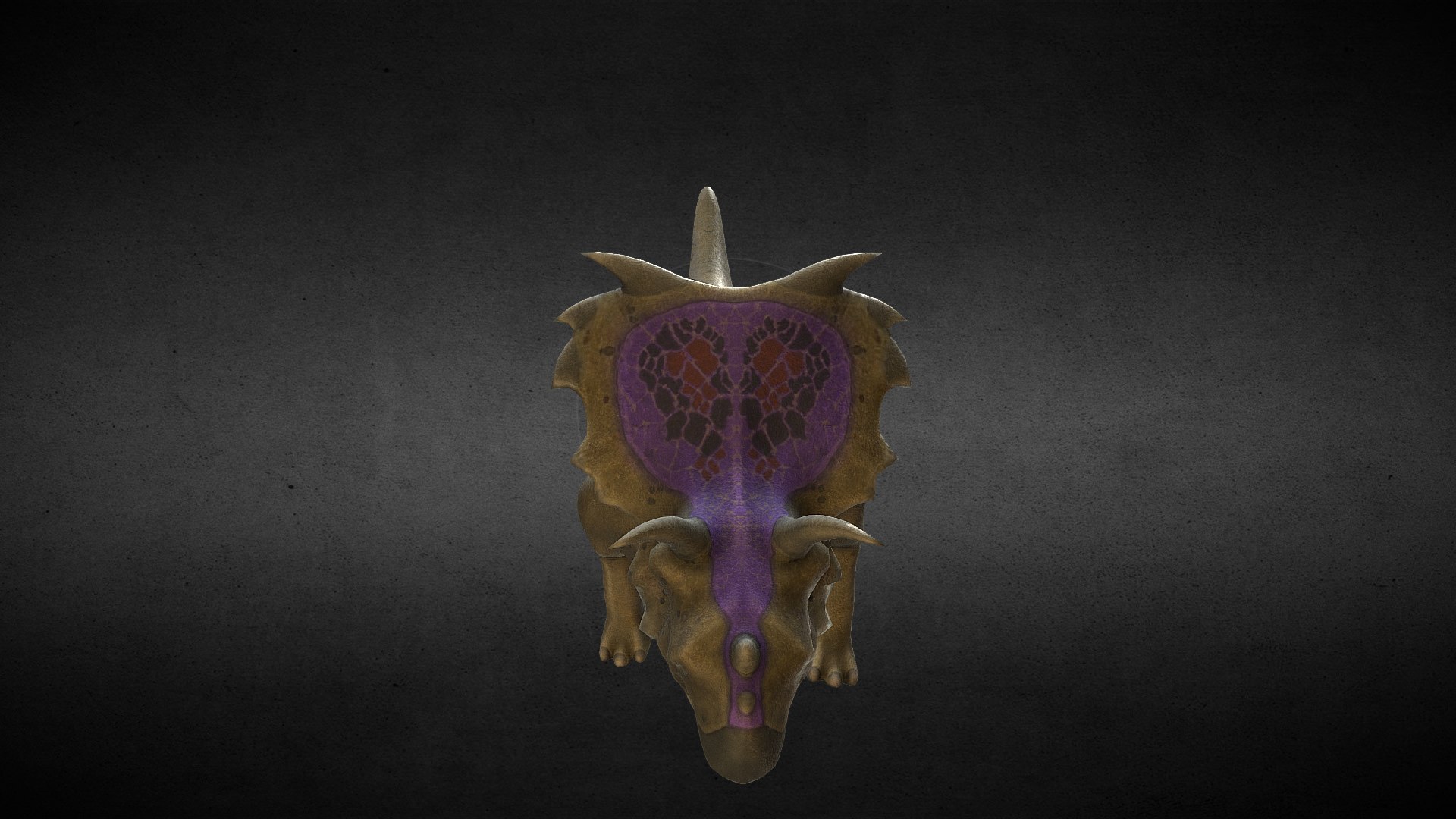Medusaceratops Jurassic Dinosaur Low-poly 3D Model - TurboSquid 1285412