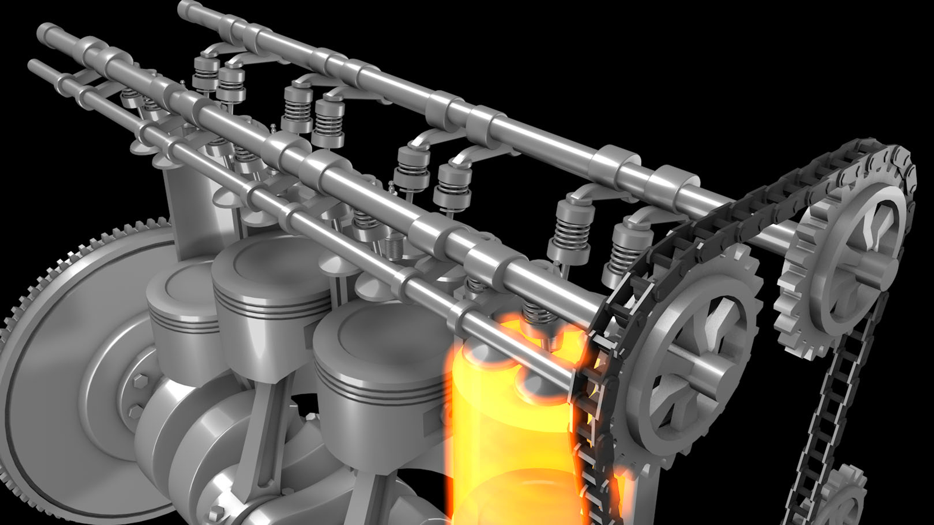 modelo 3d Motor animado - TurboSquid 1189284