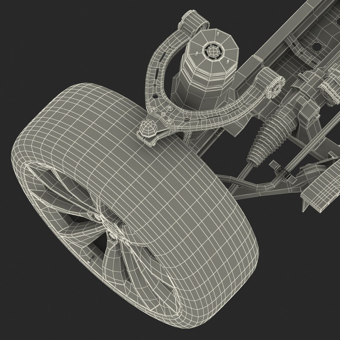 Tesla S Suspension 2 3d Max