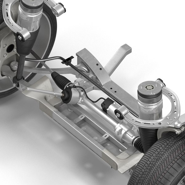 tesla s suspension 2 3d max