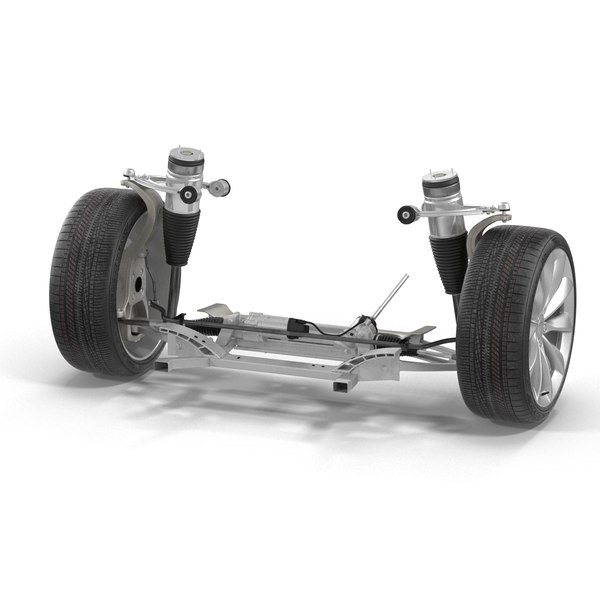 tesla s suspension 2 3d max