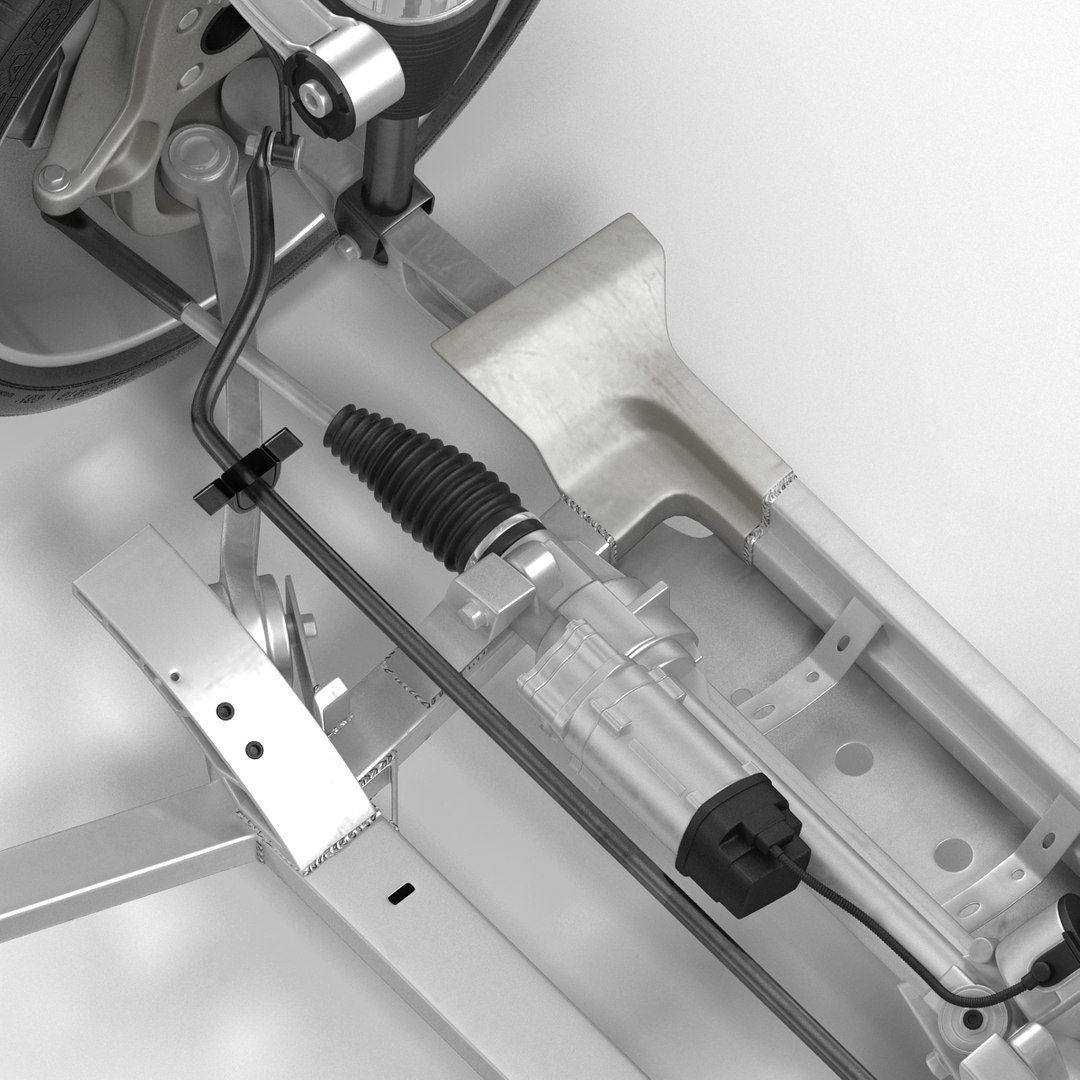 tesla s suspension 2 3d max