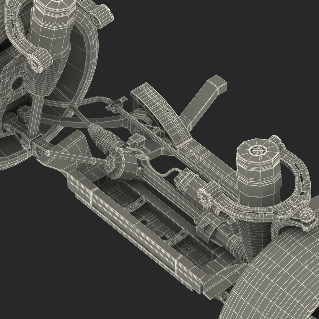 Tesla S Suspension 2 3d Max