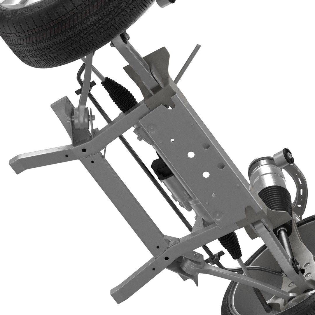 tesla s suspension 2 3d max