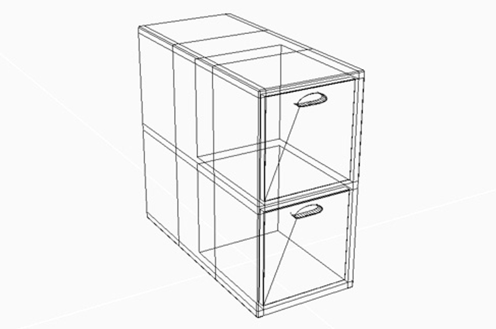 3d Designer Filing Cabinet Model