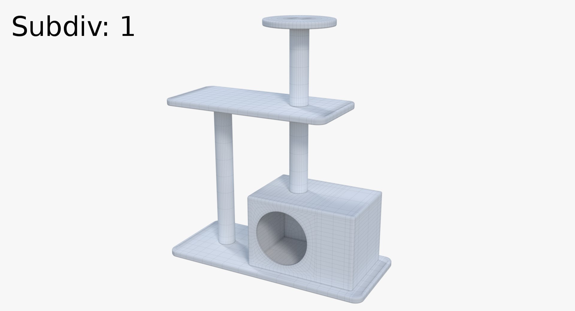 Cat Tree 3d Obj