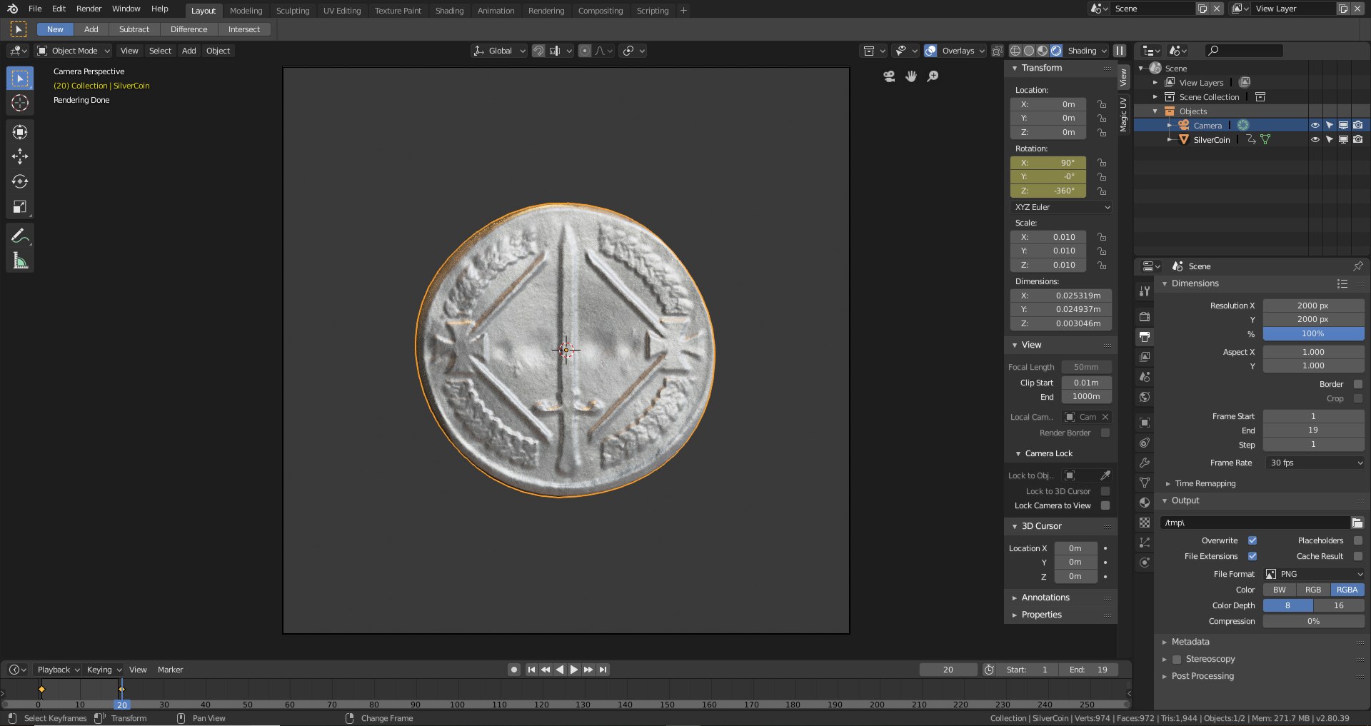 Medieval Silver Coin 3D Model - TurboSquid 1366604