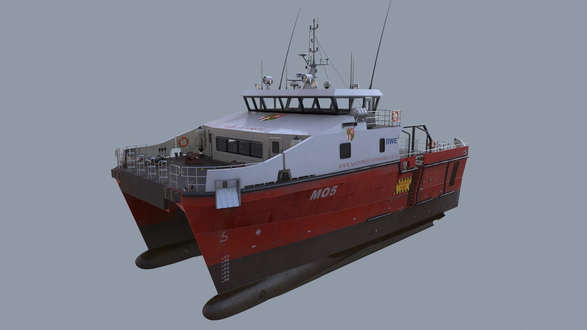 Multi Role Crew Transfer Vessel 3D - TurboSquid 2253274