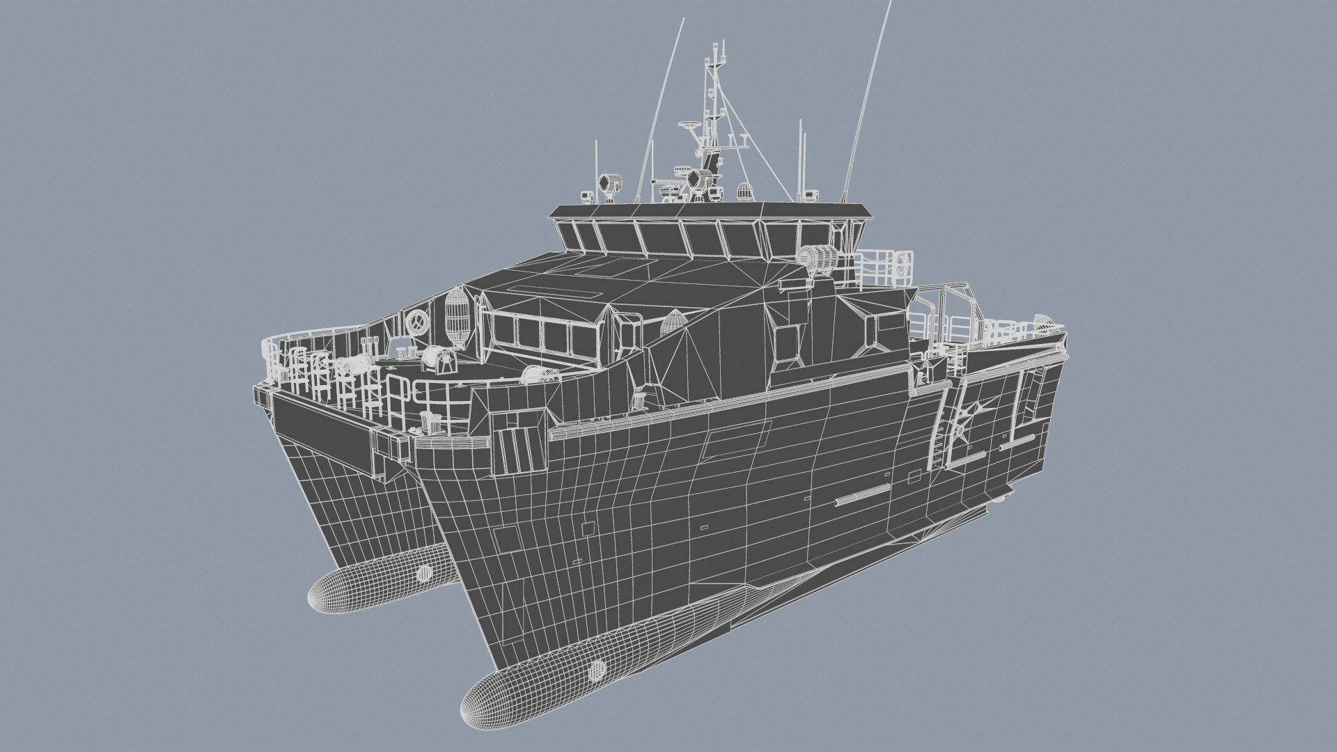 Multi Role Crew Transfer Vessel 3D - TurboSquid 2253274