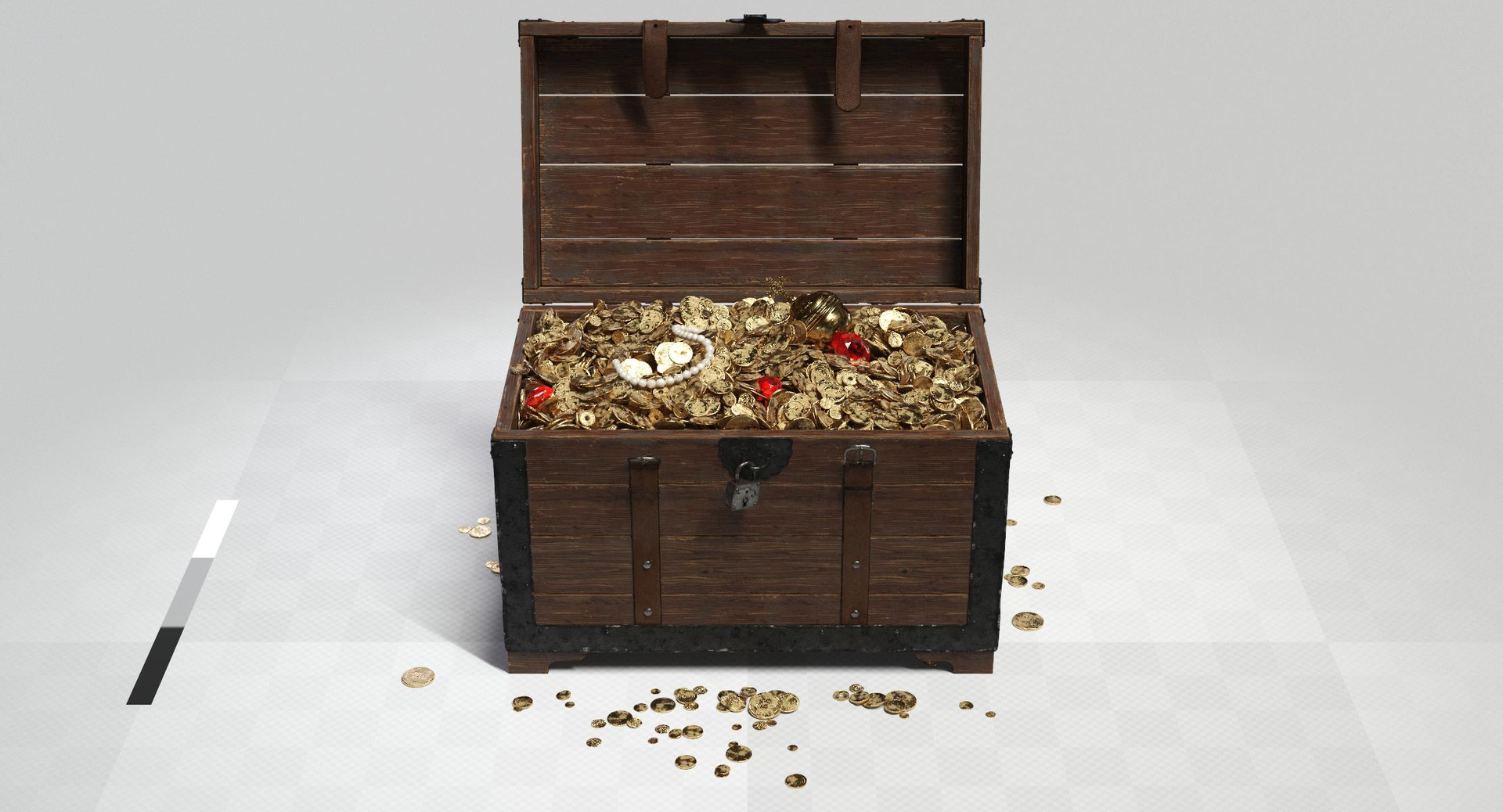 3D treasure chest - TurboSquid 1375511