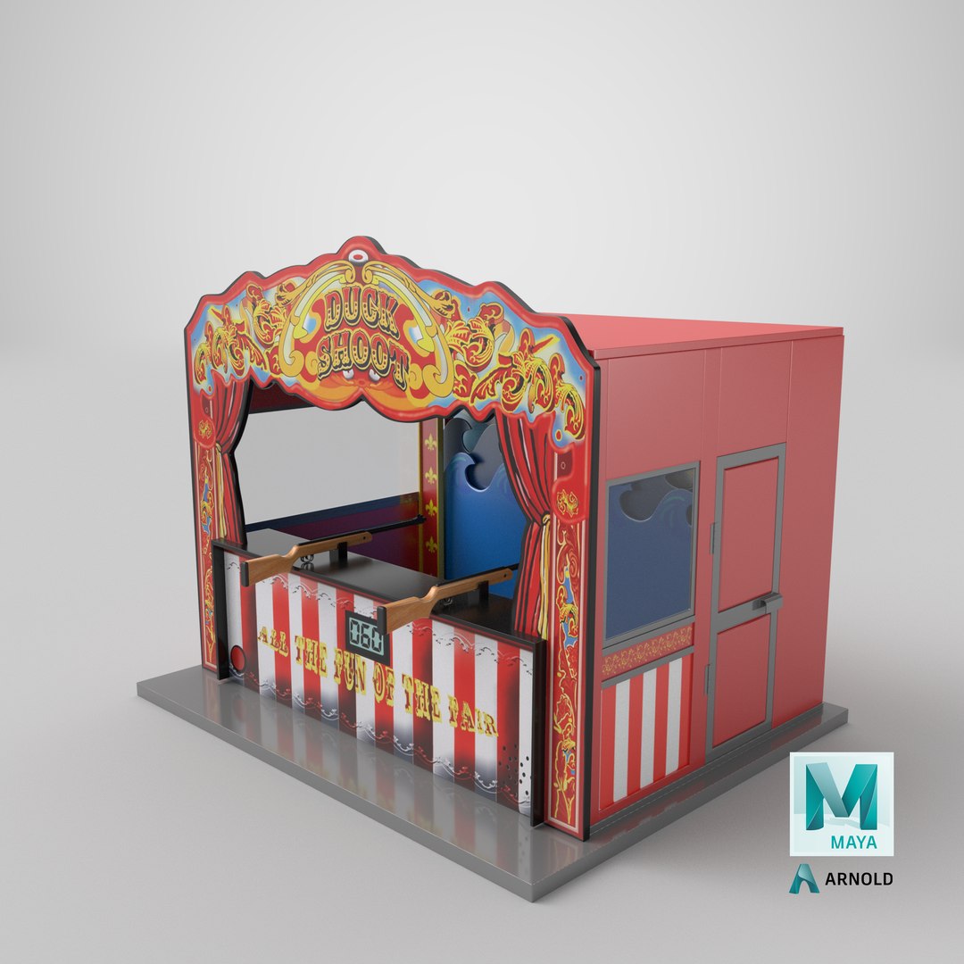 3D Detailed Arcade Shooting Gallery - TurboSquid 2103663