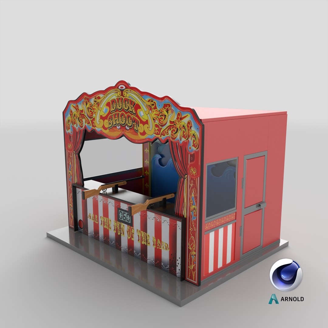 3D Detailed Arcade Shooting Gallery - TurboSquid 2103663