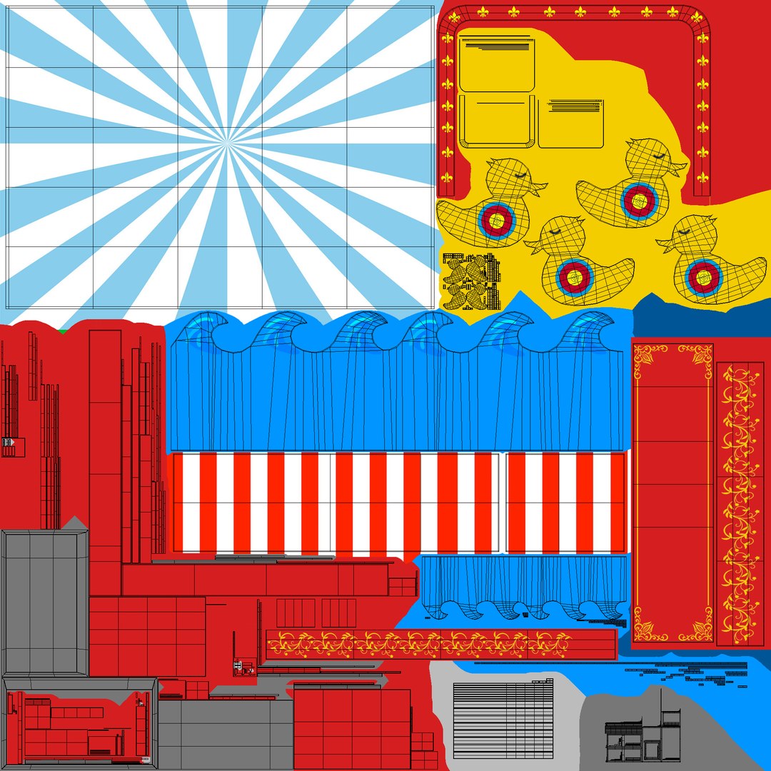 3D Detailed Arcade Shooting Gallery - TurboSquid 2103663