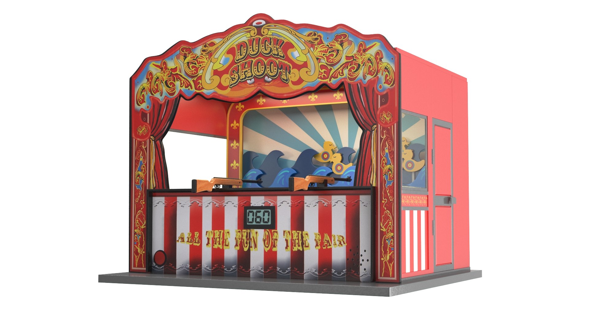 3D Detailed Arcade Shooting Gallery - TurboSquid 2103663