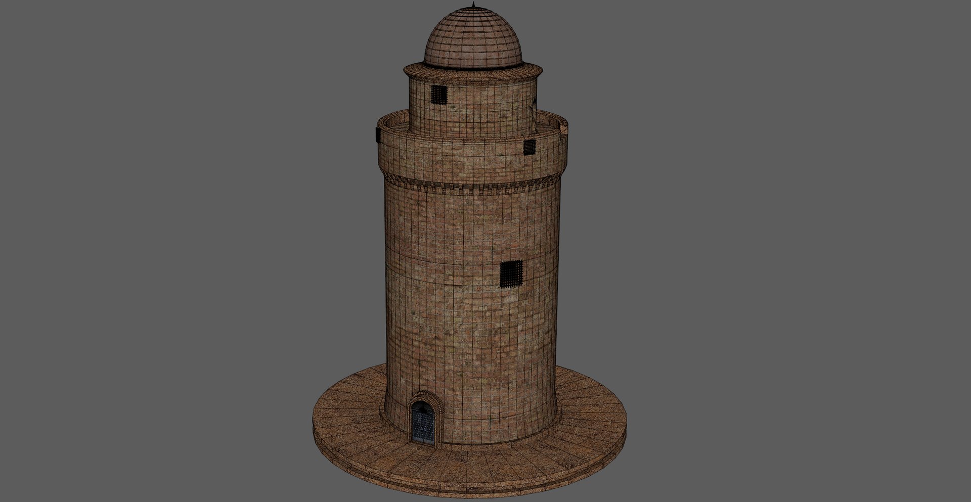 Free Ancient Oval Tower 3D - TurboSquid 2217090