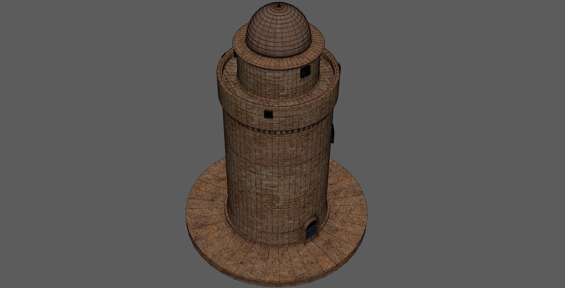 Free Ancient Oval Tower 3D - TurboSquid 2217090