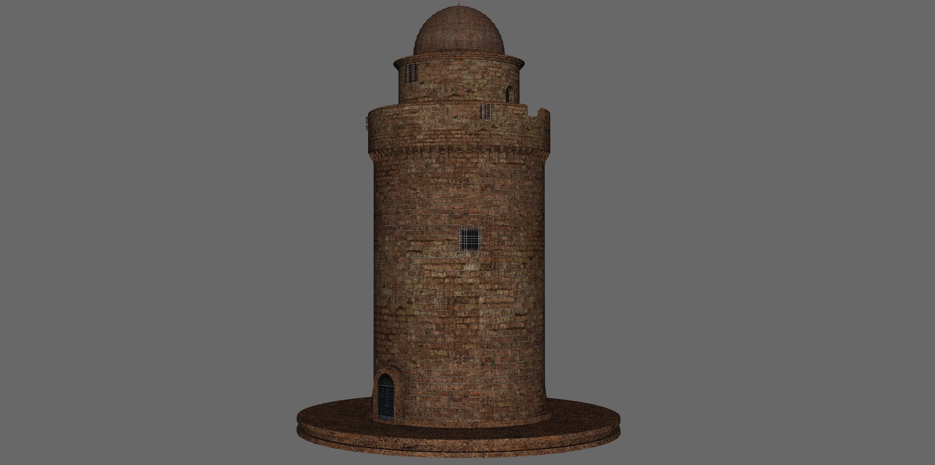 Free Ancient Oval Tower 3D - TurboSquid 2217090