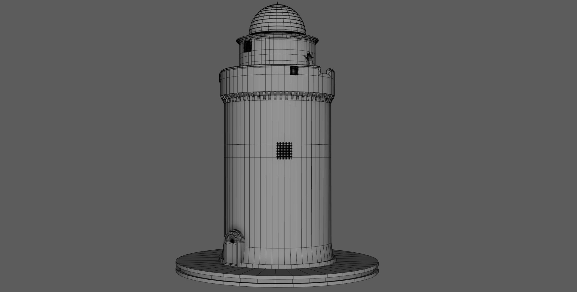 Free Ancient Oval Tower 3D - TurboSquid 2217090