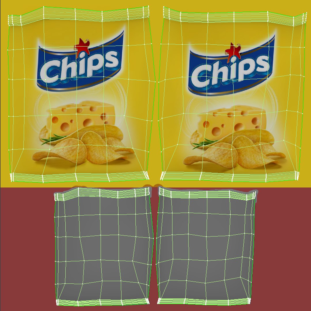 Chips Pack 3D Model - TurboSquid 1252096