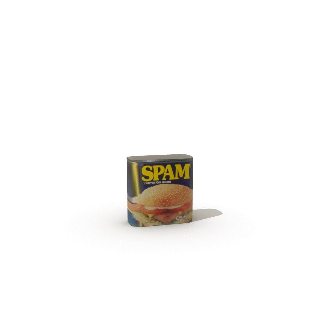 3d model tinned spam
