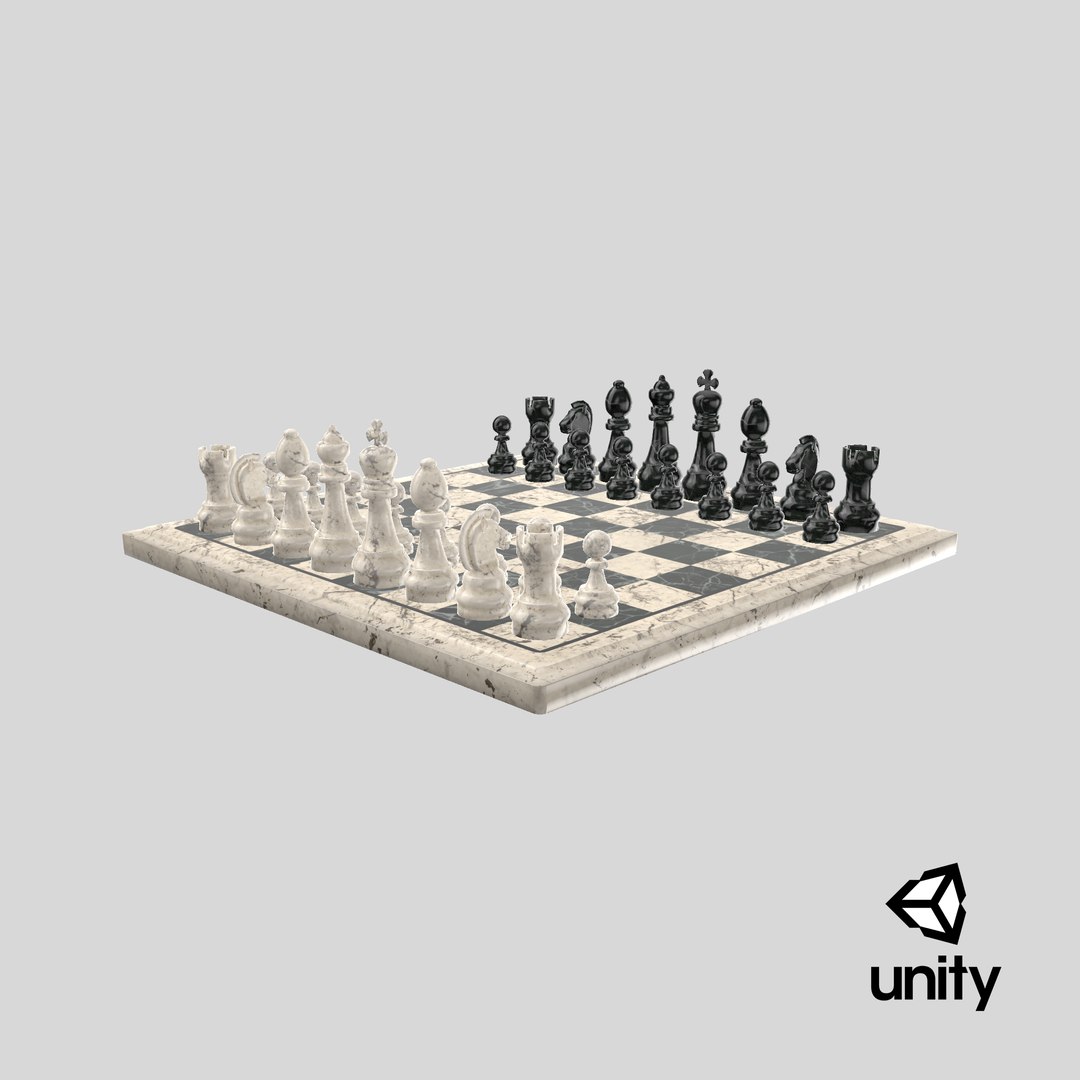 3D Marble Chess Set Model - TurboSquid 2213881