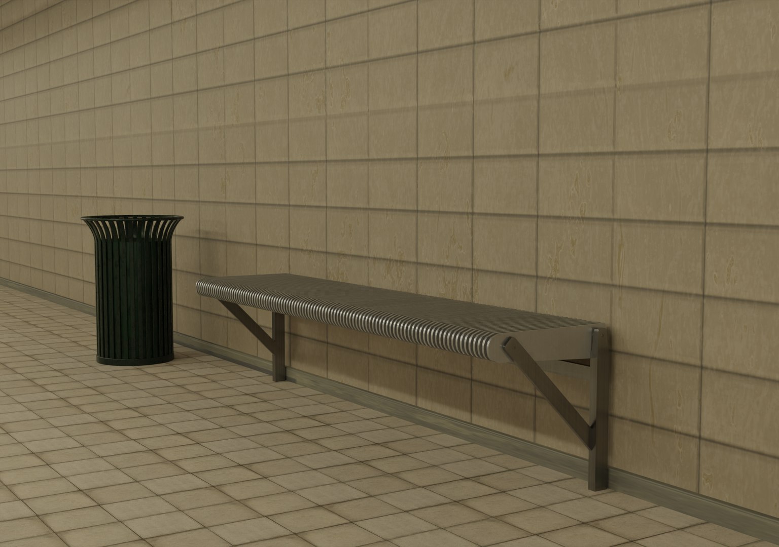 NYC Realistic Subway Station 3D Model - TurboSquid 2391695
