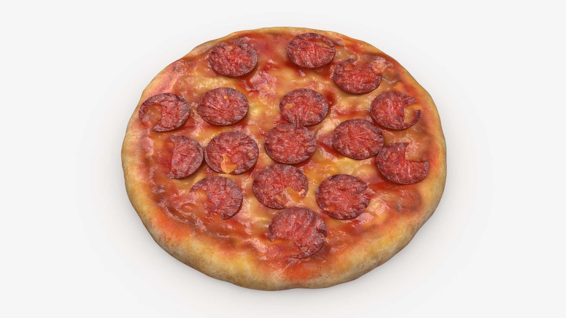 3D Model Stylized Pepperoni Pizza Collection - TurboSquid 2326668