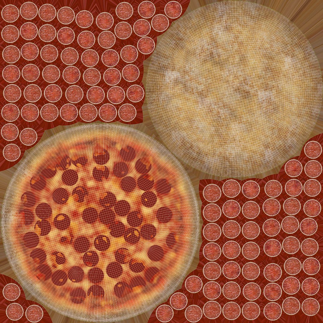 3D Model Stylized Pepperoni Pizza Collection - TurboSquid 2326668