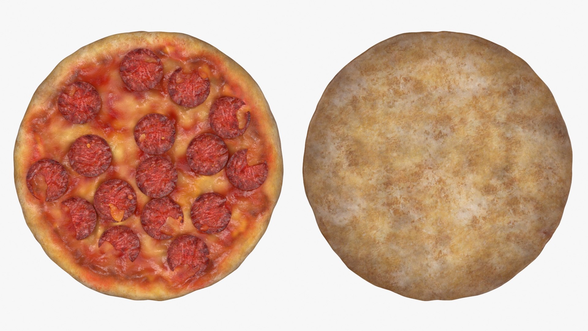3D Model Stylized Pepperoni Pizza Collection - TurboSquid 2326668
